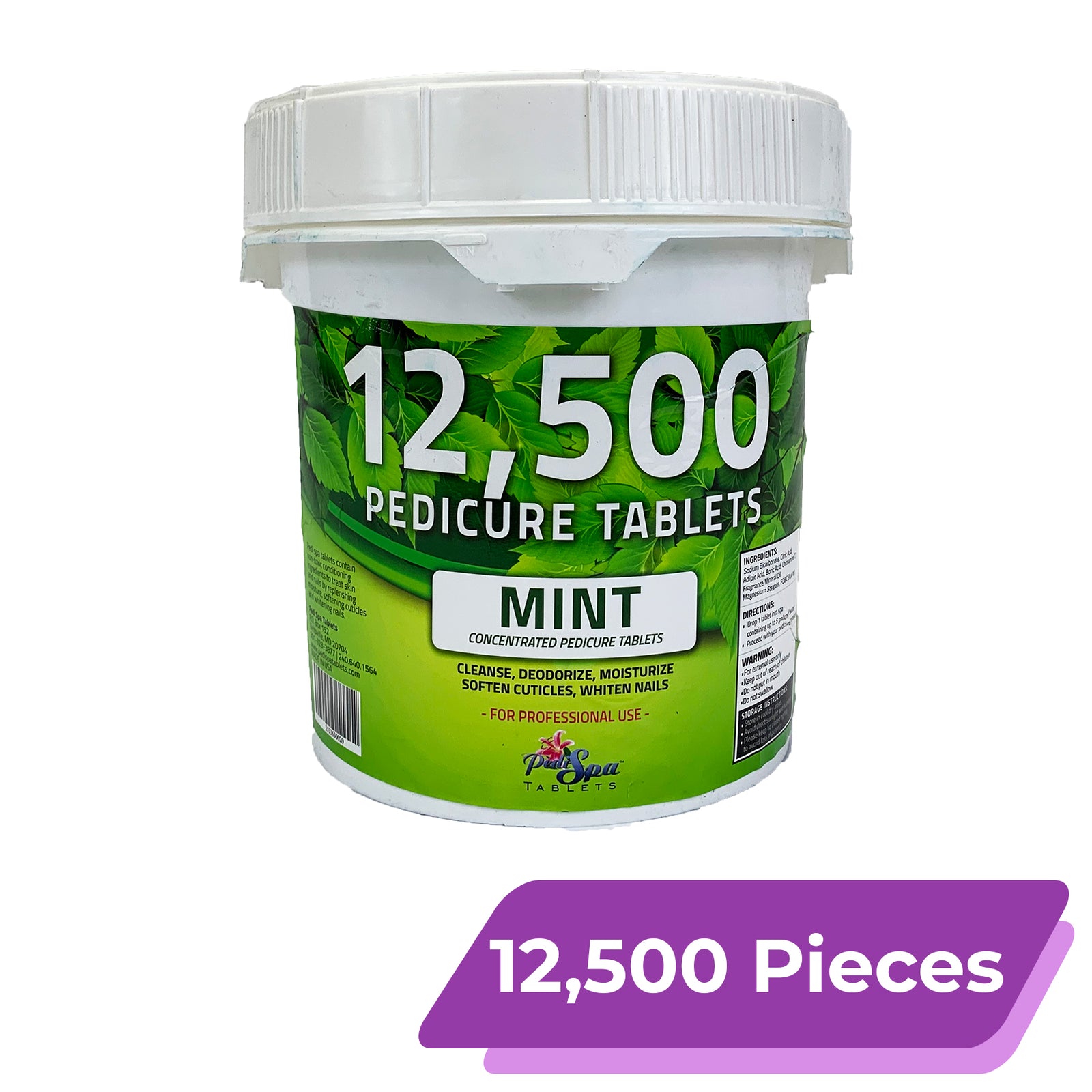 Pedicure Tablets (12,500 Pcs.) | Scent: Mint – Express Nail Supply